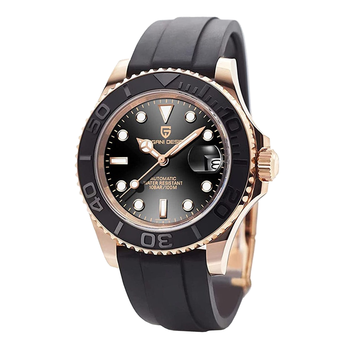 PAGANI DESIGN PD-1651 - 40mm - Roze zlato - Rolex YACHT-MASTER Homage ...